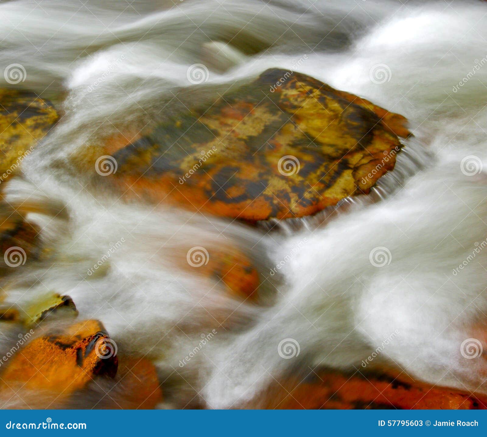Rushing Water Rocks Motion stock image. Image of energy - 57795603
