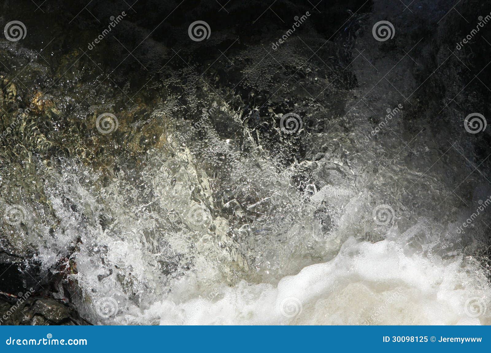 Rushing Water stock image. Image of foam, splash, spray - 30098125