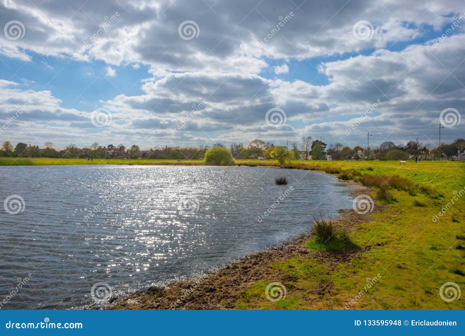 Rushmere Pond stock photo. Image of nature, overcast - 133595948