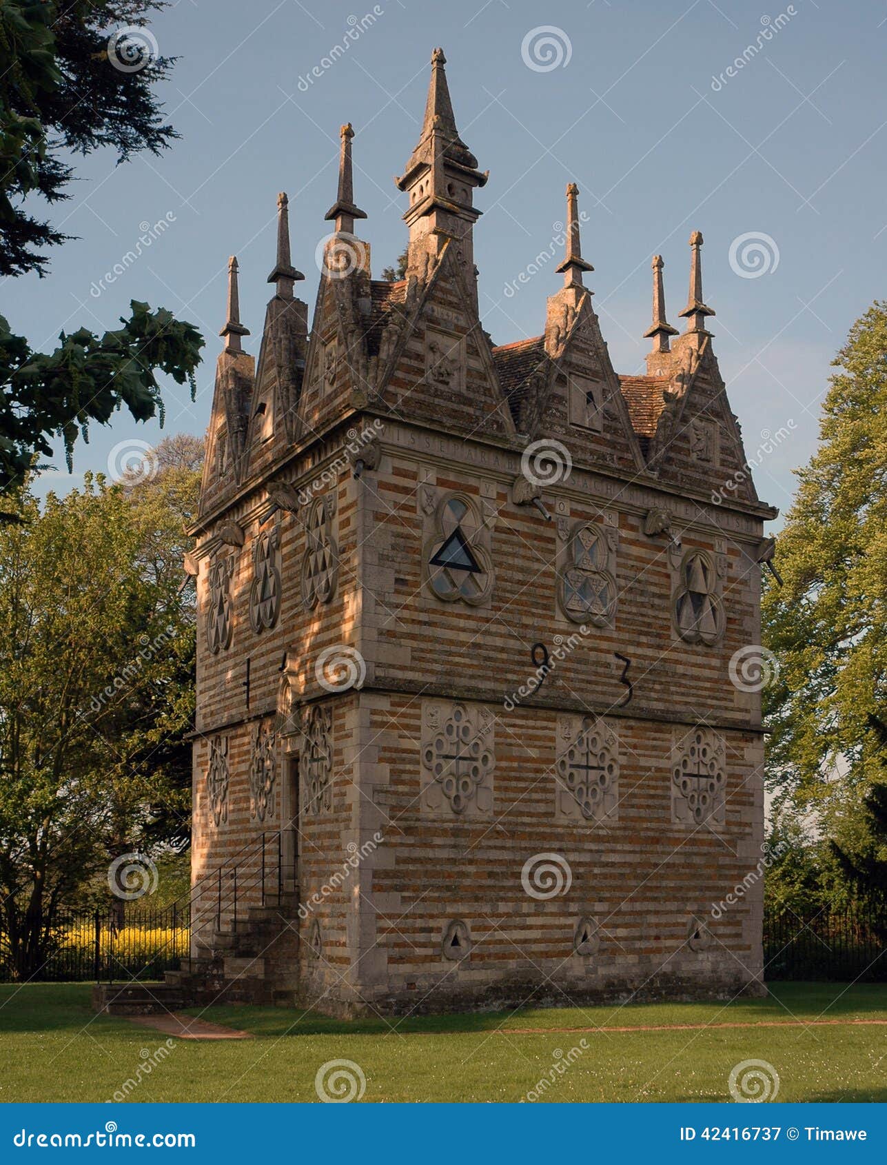 Rushton Triangular Lodge stock image. Image of gunpowder - 42416737