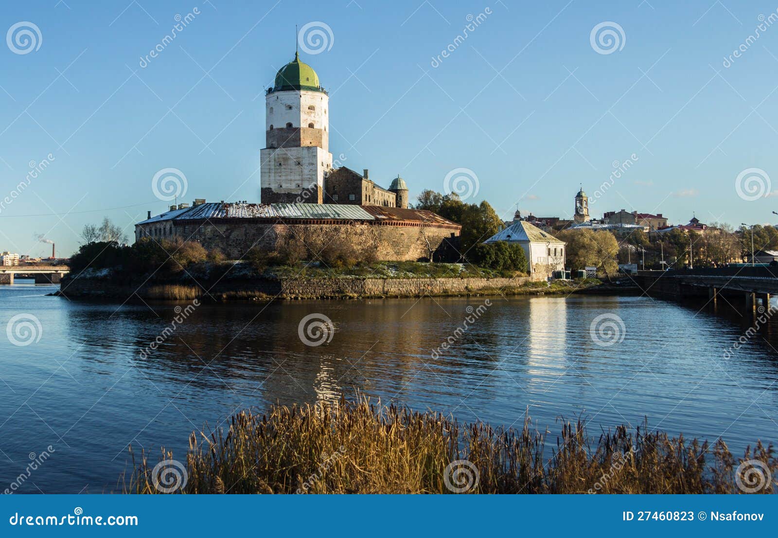 Rusia, Vyborg, Castillo Escandinavo Medieval Imagen de archivo - Imagen ...