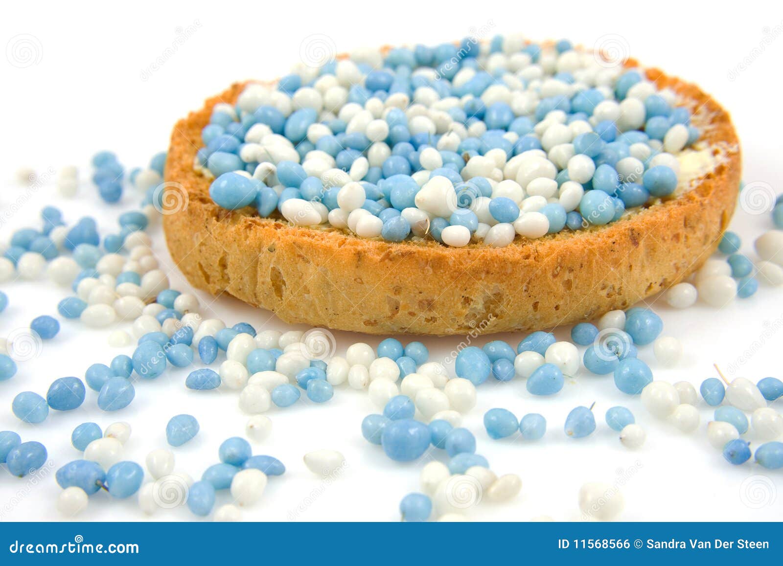 Rusk With Blue Mice Royalty-Free Stock Photography | CartoonDealer.com ...