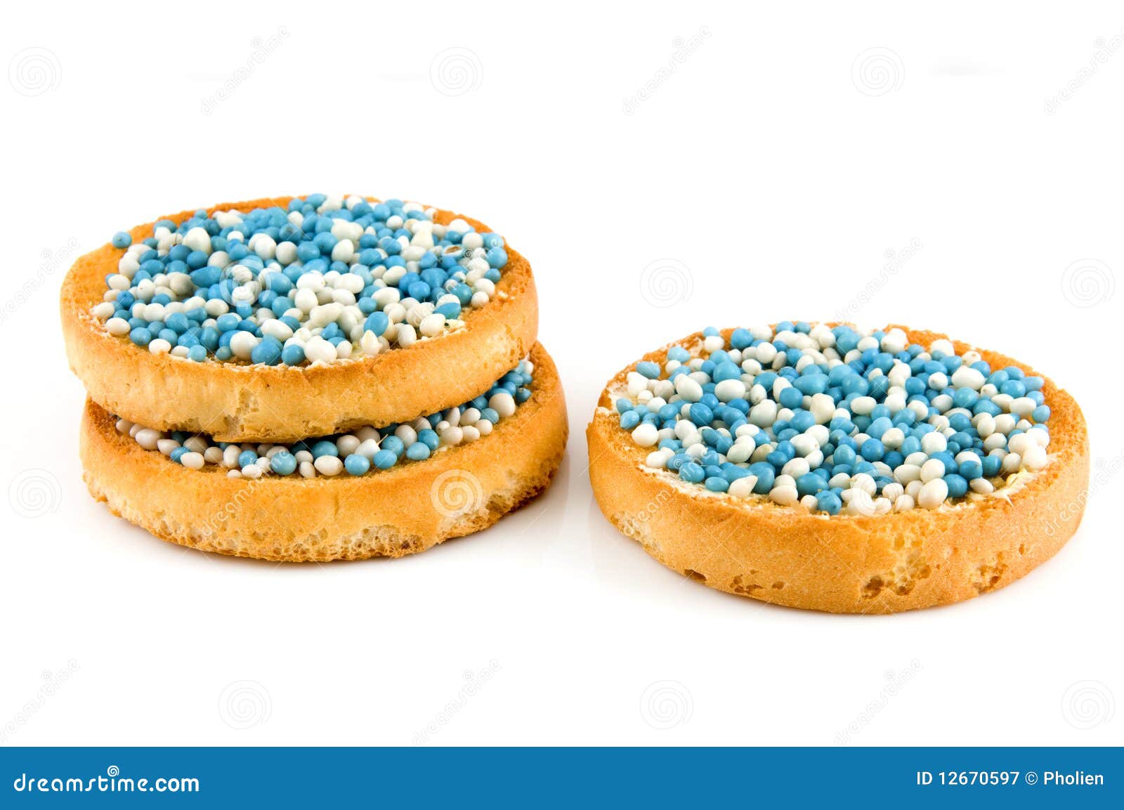 Rusk With Blue Mice Royalty-Free Stock Photography | CartoonDealer.com ...