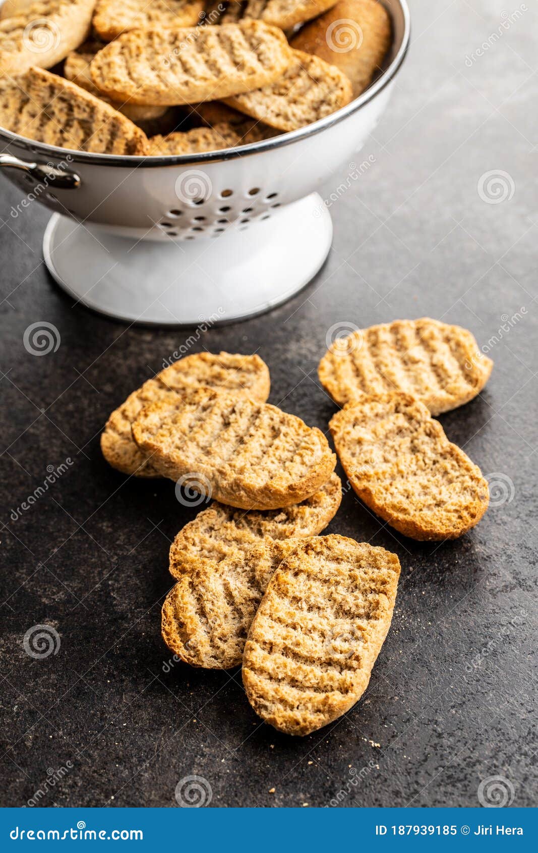 Rusk Bread Slice Royalty-Free Stock Photography | CartoonDealer.com ...