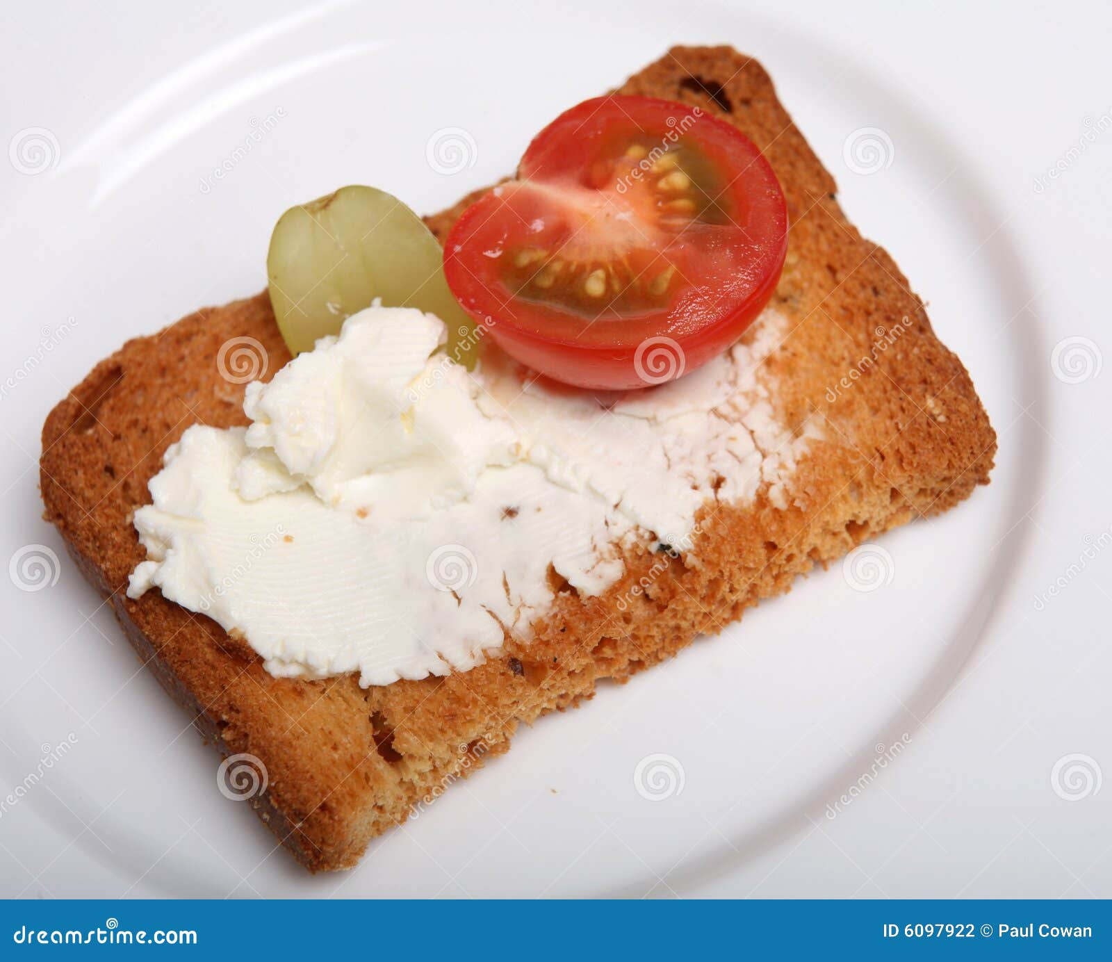 Rusk Cheese and Tomato Horizontal Stock Photo - Image of horizontal ...