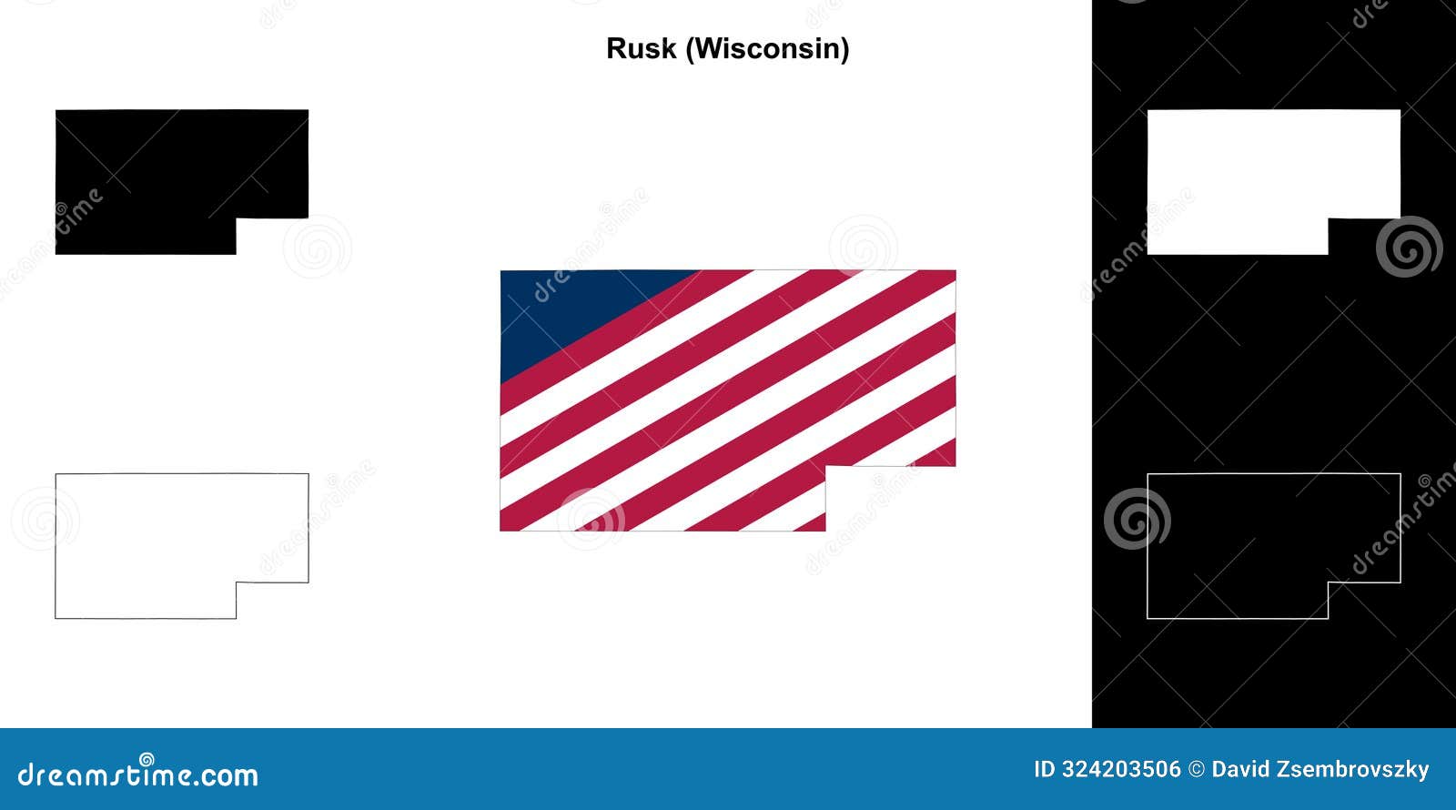 Rusk outline map stock illustration. Illustration of outline - 324203506