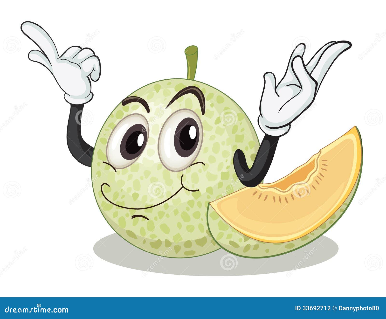 Rusk melon stock vector. Illustration of piece, mood - 33692712