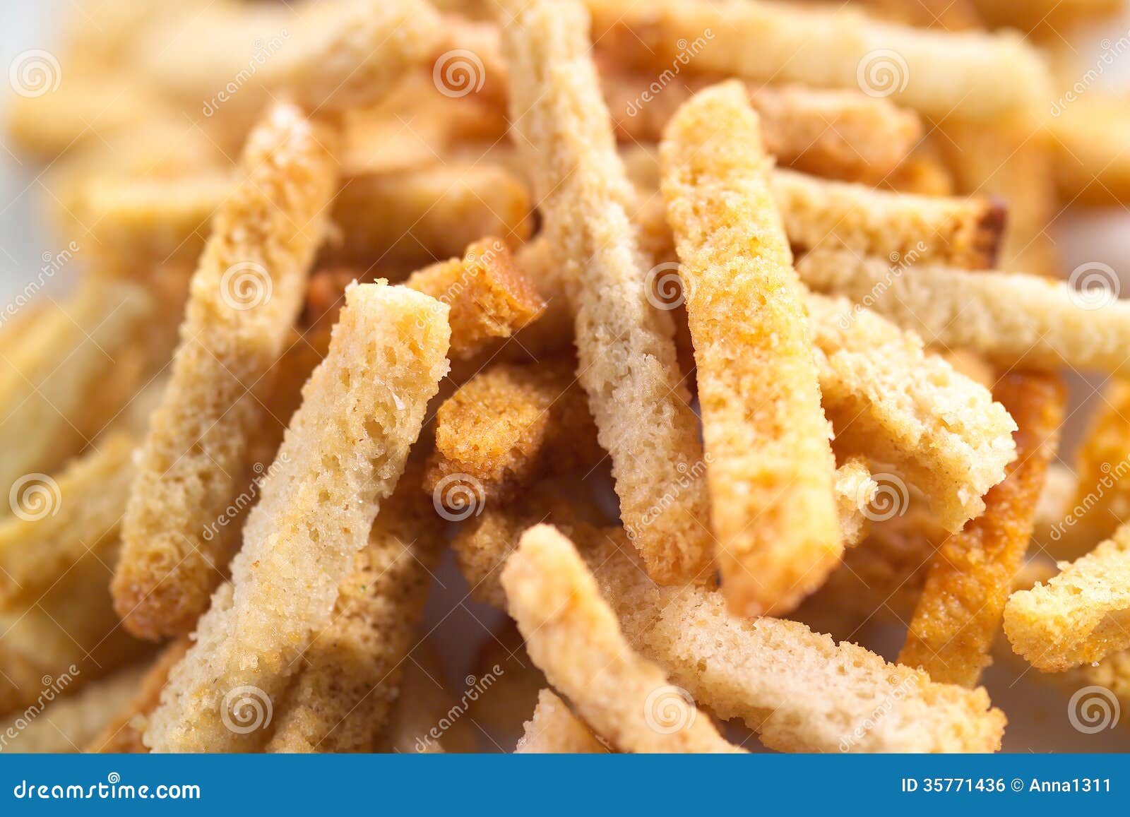 Rusks. Dry bread Macro stock photo. Image of baked, salt - 35771436