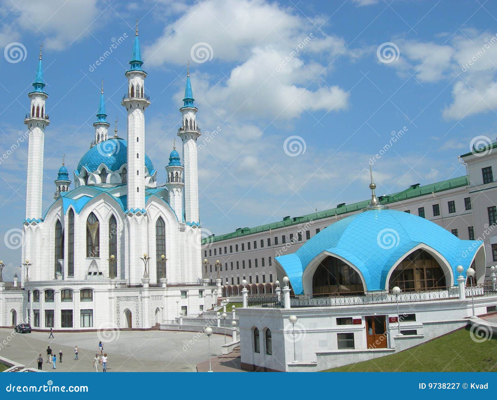 Rusland. Kazan. Een Moskee in Kazan Het Kremlin. Stock Afbeelding ...