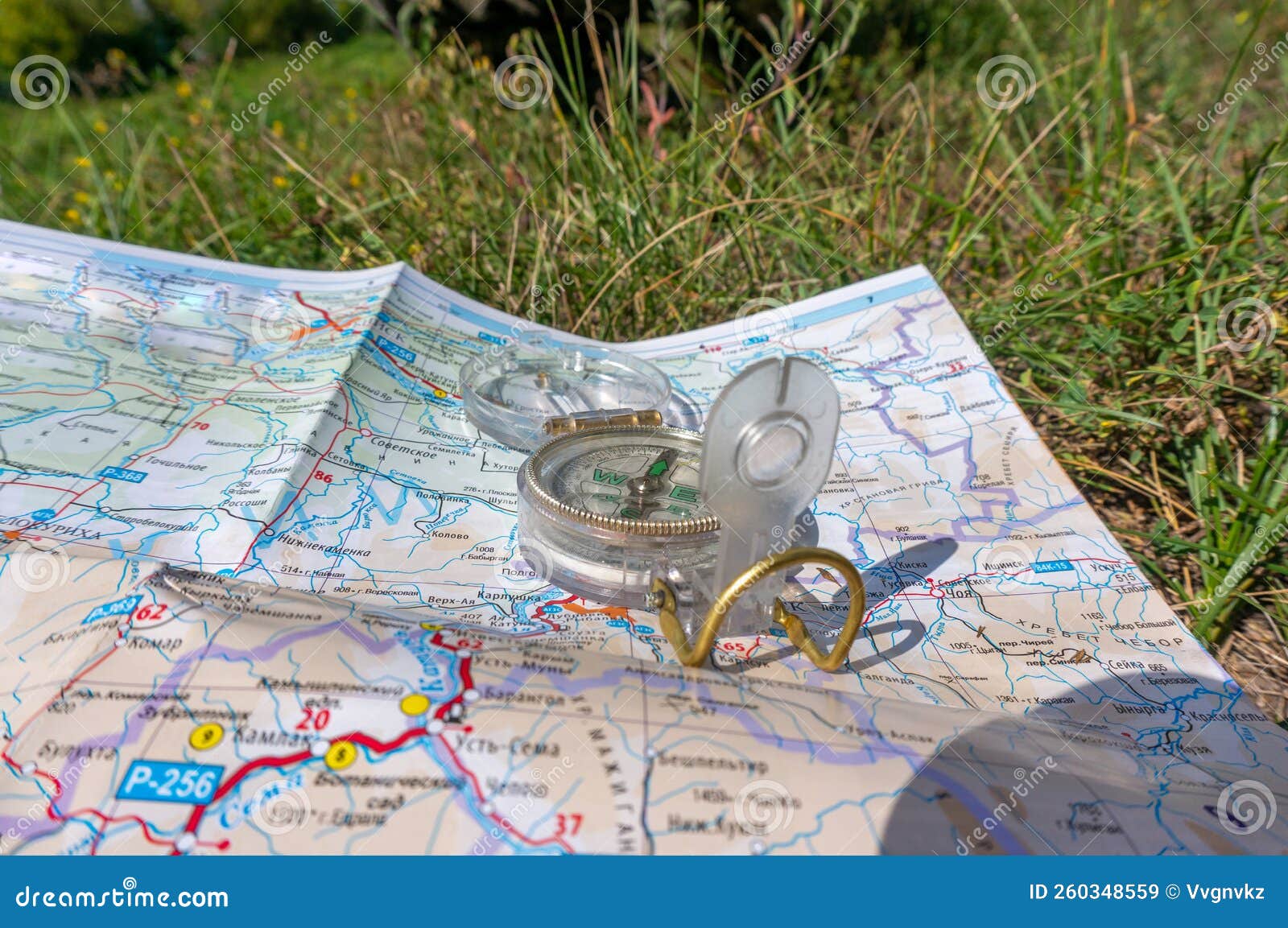 Russia, August 28, 2022. Map of the Chui Tract, Altai Republic and ...