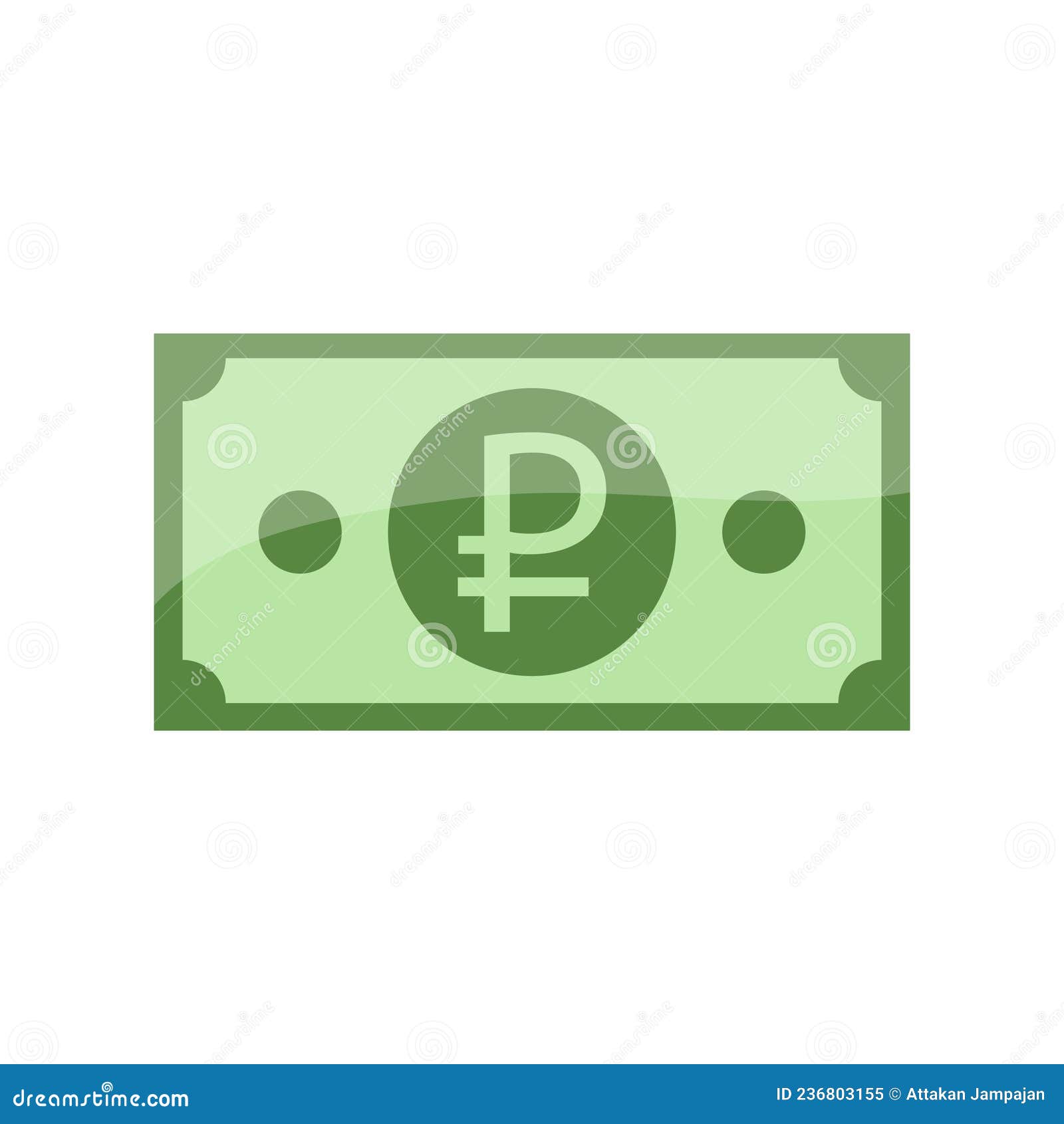 Russia Currency Symbol Banknote Icon Stock Vector - Illustration of ...
