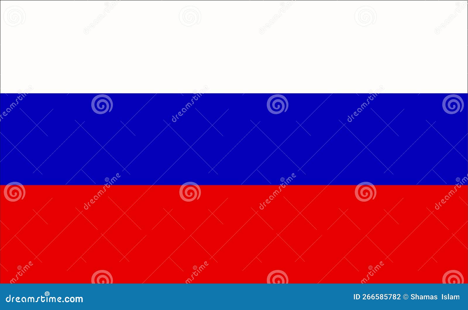 Russia Flag Design Vector stock vector. Illustration of global - 266585782