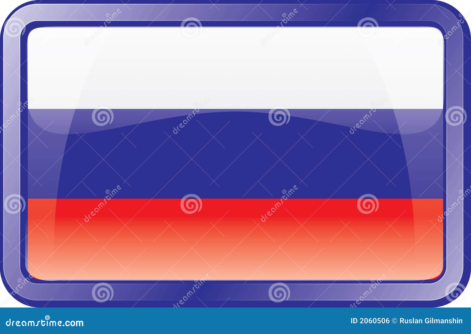 Russia Flag Icon stock vector. Illustration of russia - 2060506