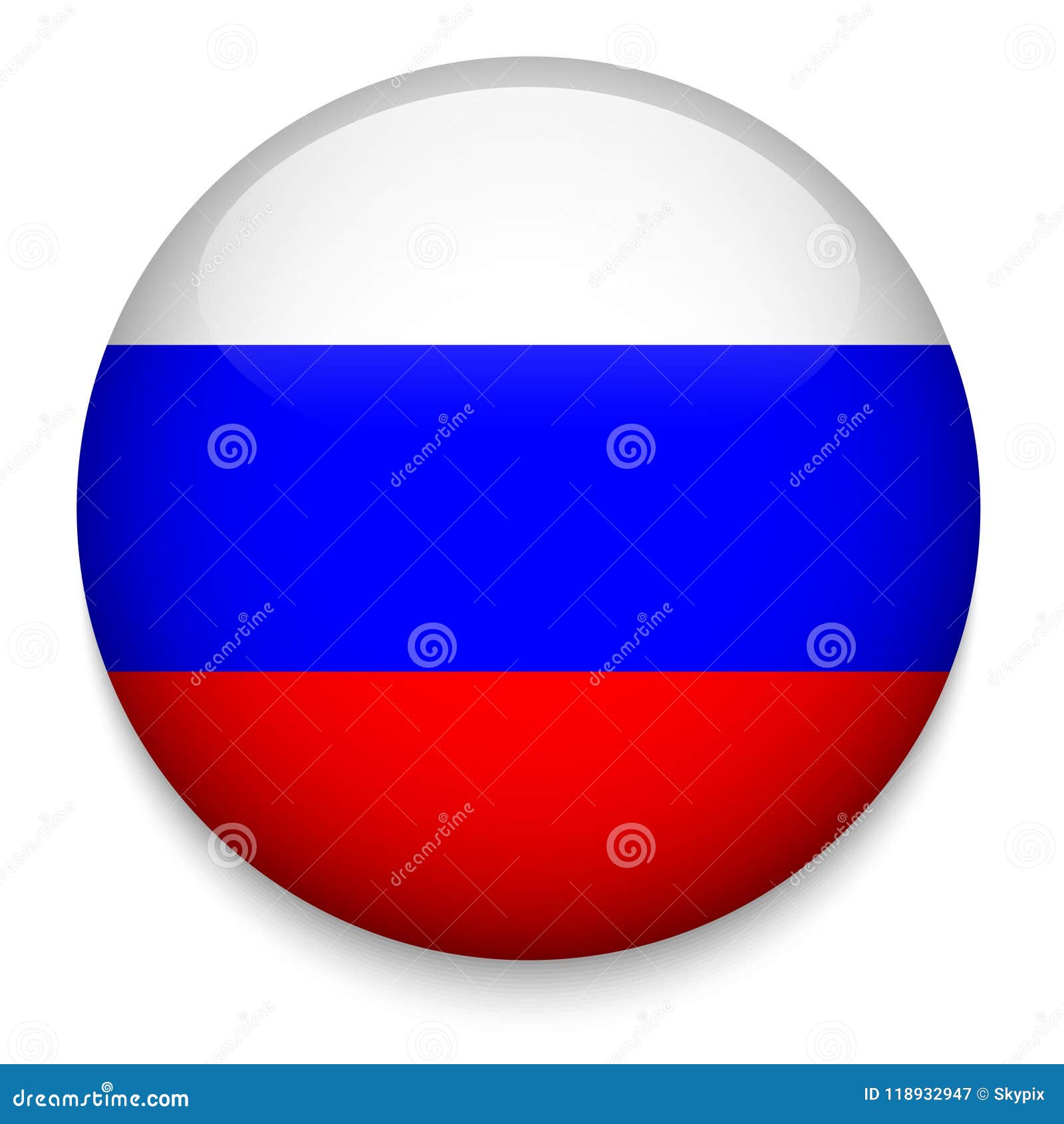 RUSSIA flag button stock illustration. Illustration of final - 118932947