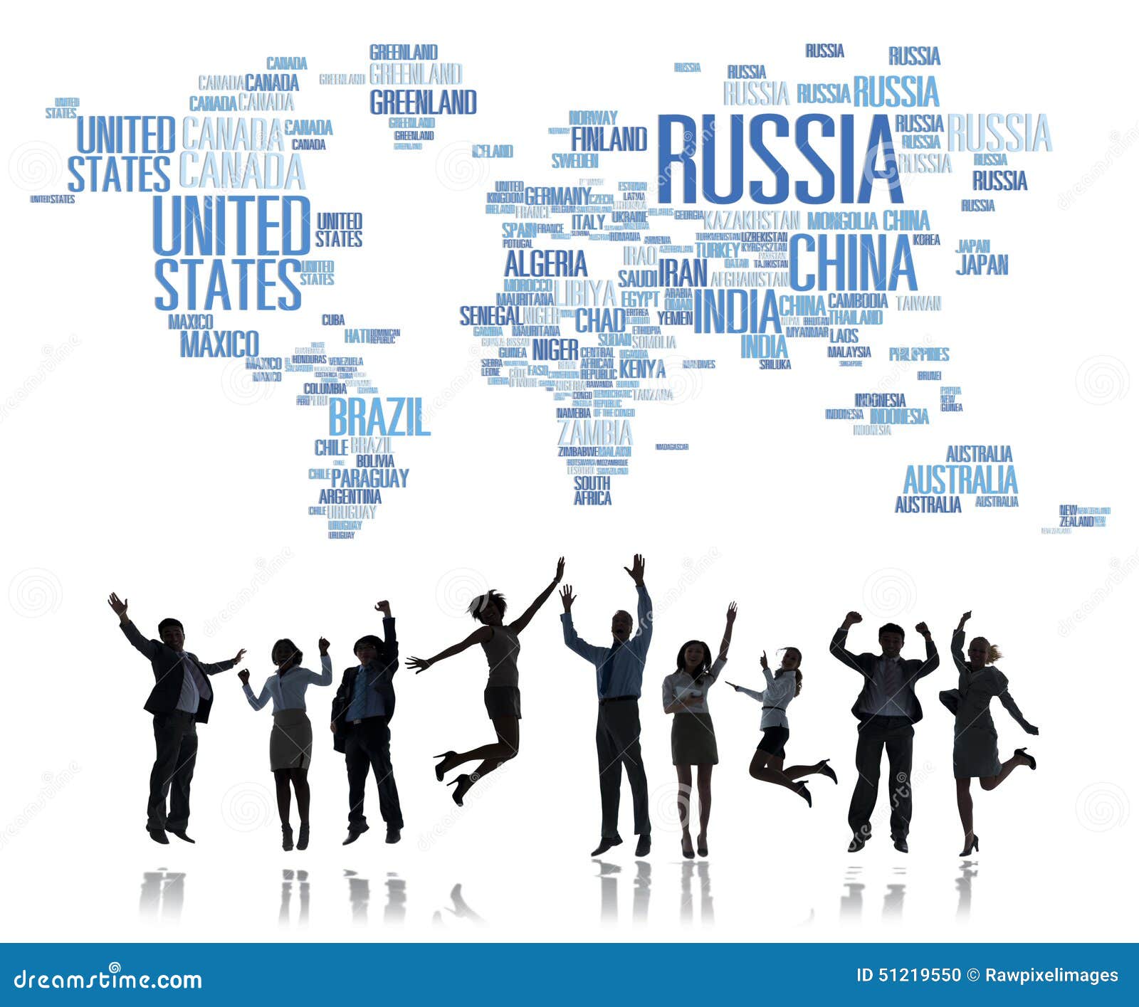 Russia Global International Countries Globalization Concept Stock ...