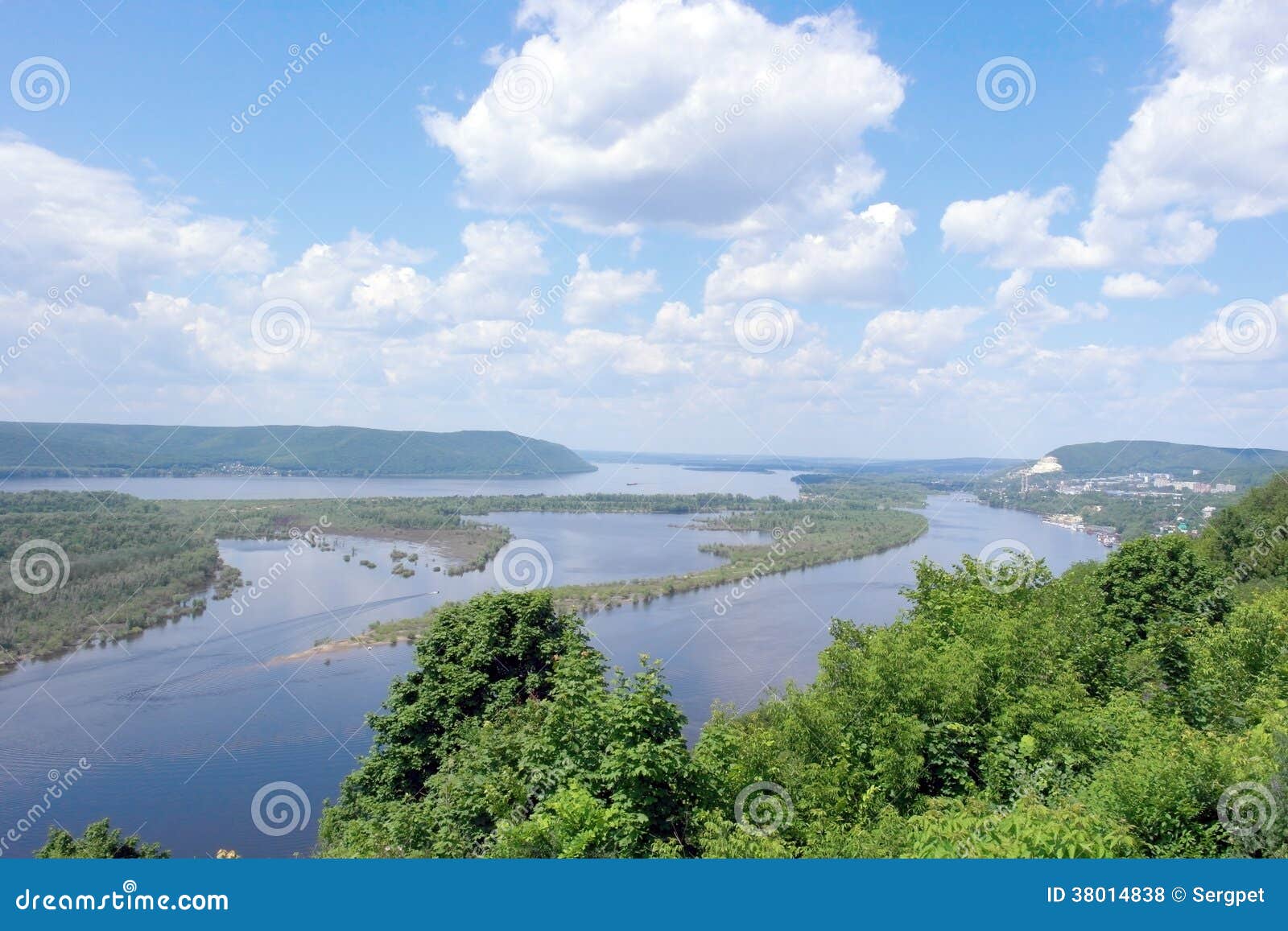 Russia, great river Volga stock photo. Image of sunny - 38014838
