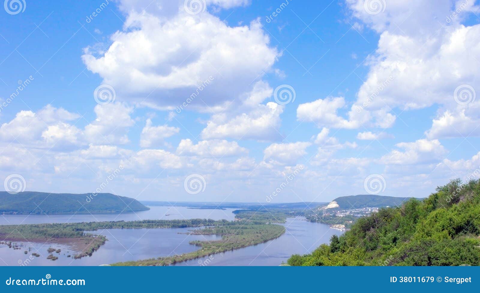 Russia, great river Volga stock image. Image of background - 38011679