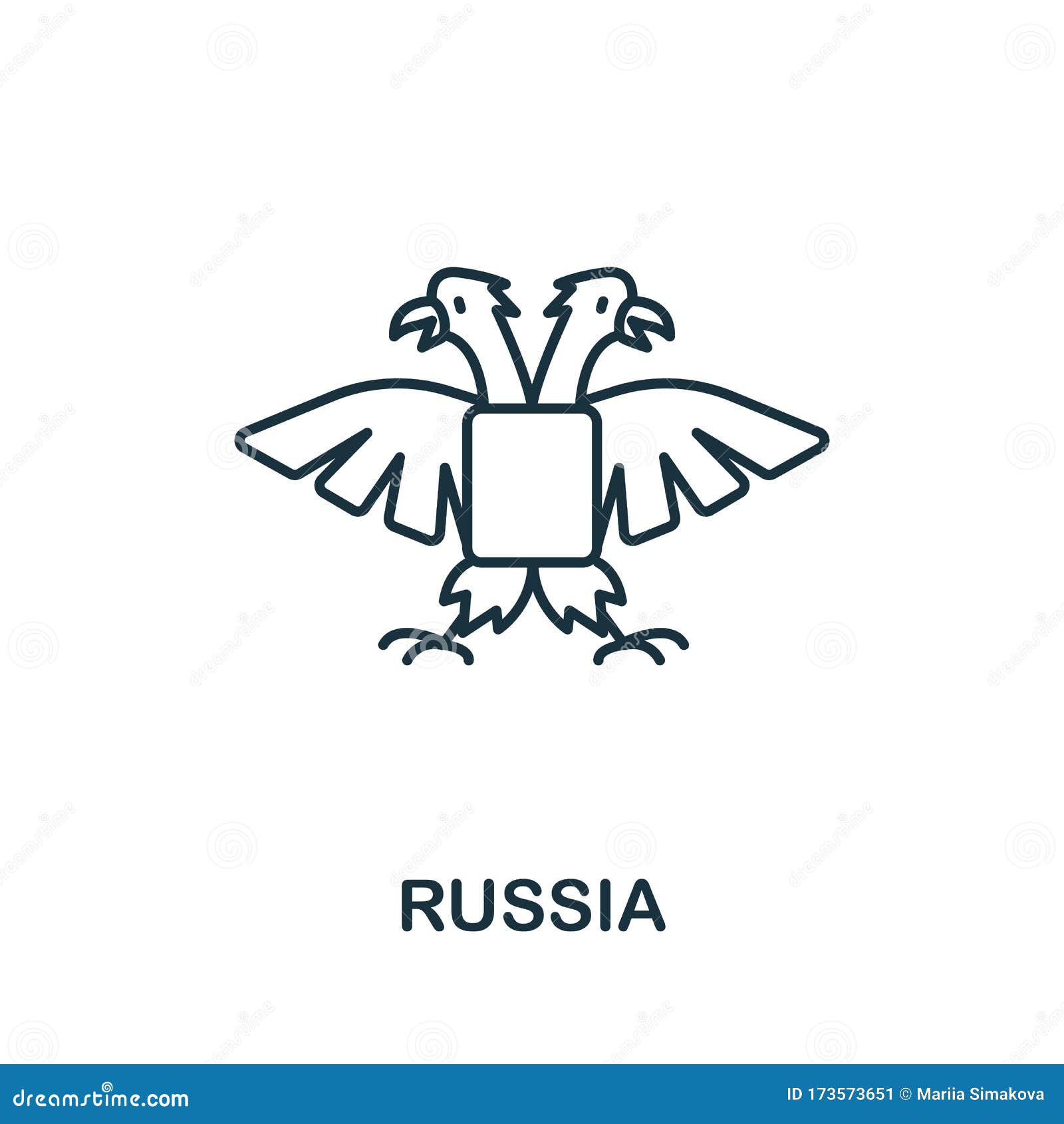 Russia Icon. Simple Line Element Russia Symbol for Templates, Web ...