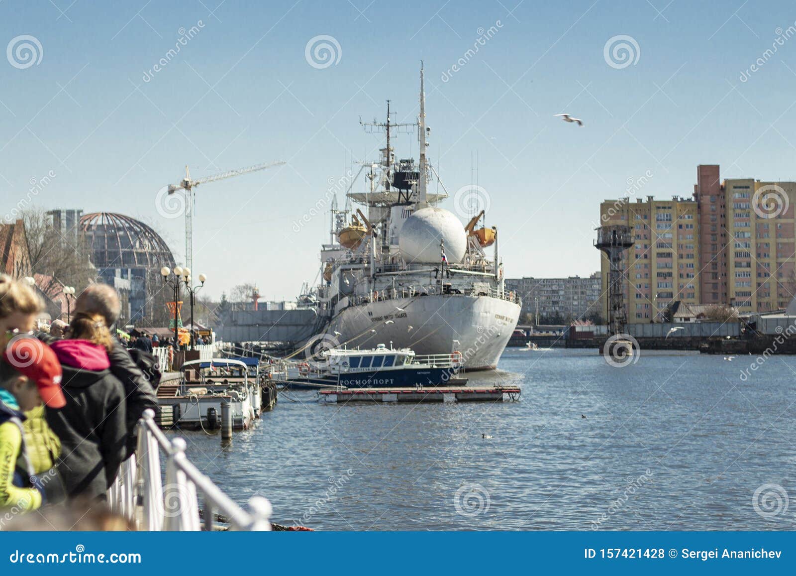 Russia Kaliningrad 2019 RIVER SHIPS at BERTH Editorial Stock Photo ...
