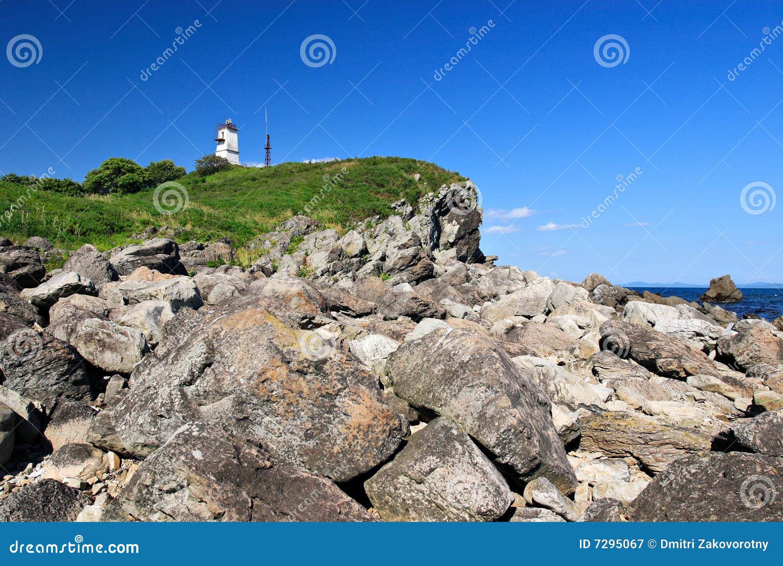 Russia. Lighthouse stock image. Image of tree, rain, color - 7295067