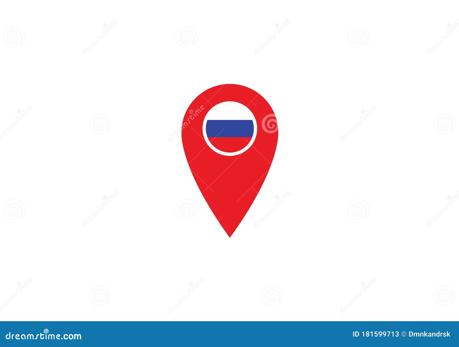 Russia Location Pin Map Navigation Label Symbol Stock Vector ...