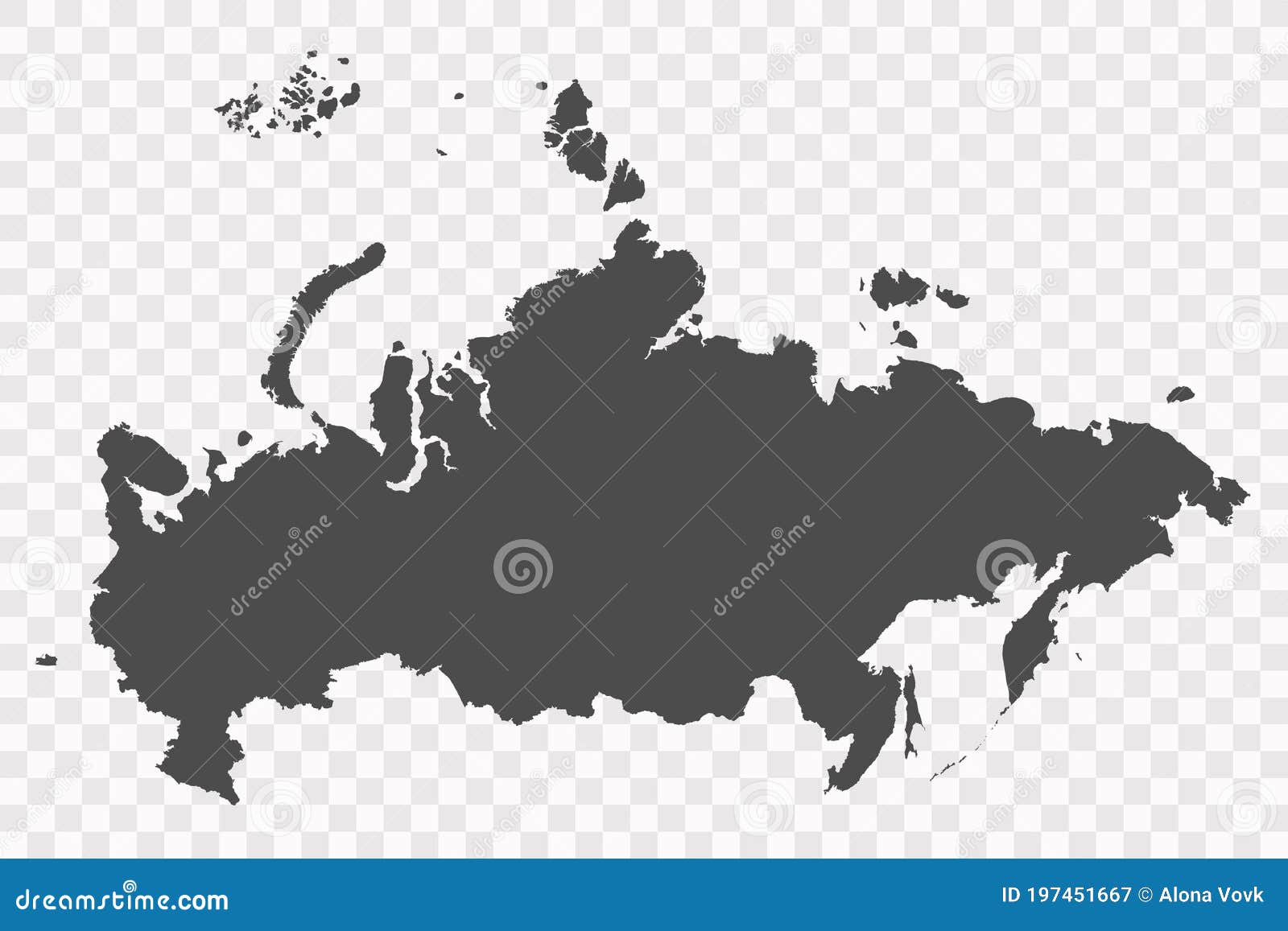 Russia Map - Stock Vector Illustration Stock Illustration ...