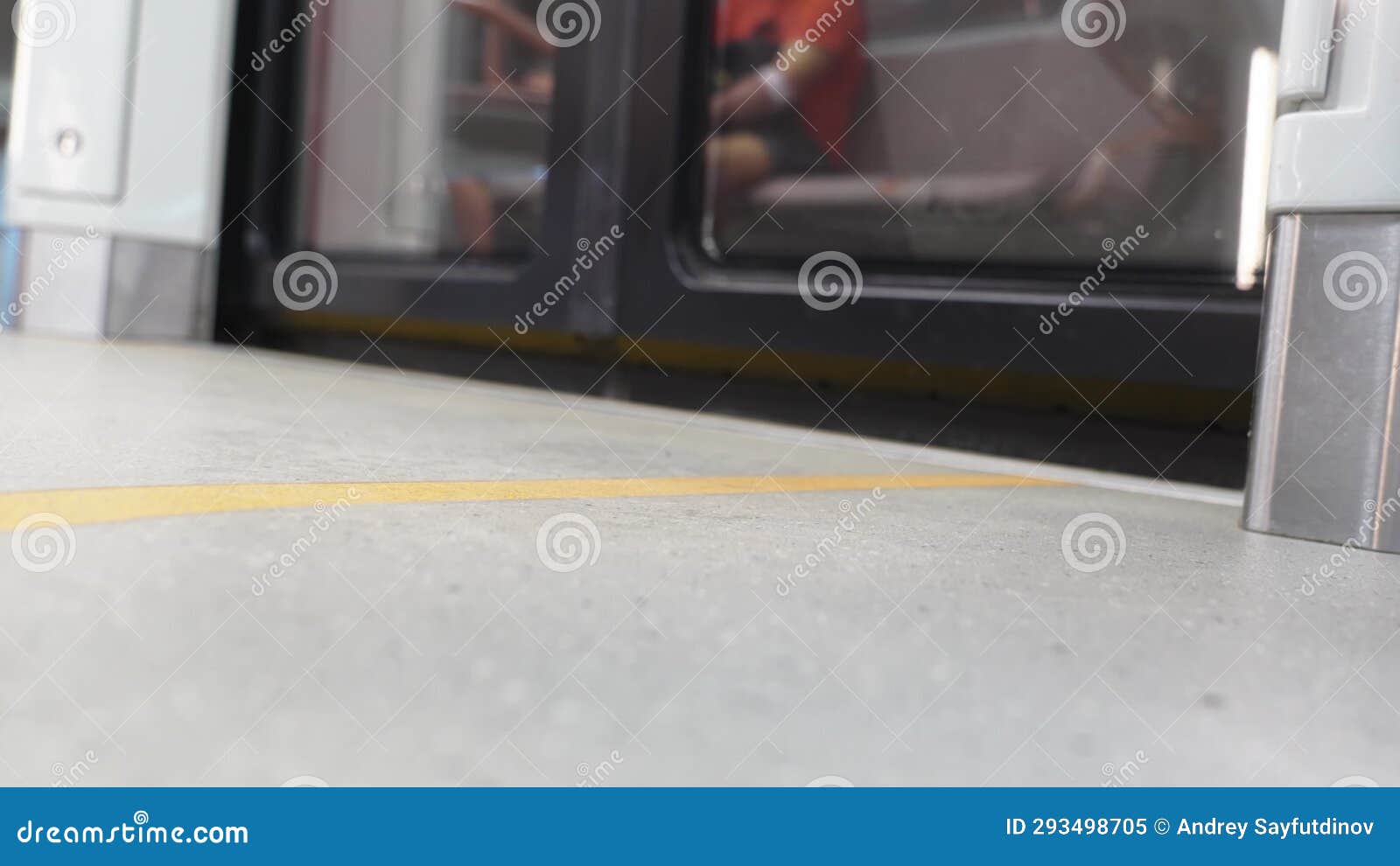Automatic Doors in the Subway Train Car. Stock Video - Video of train ...