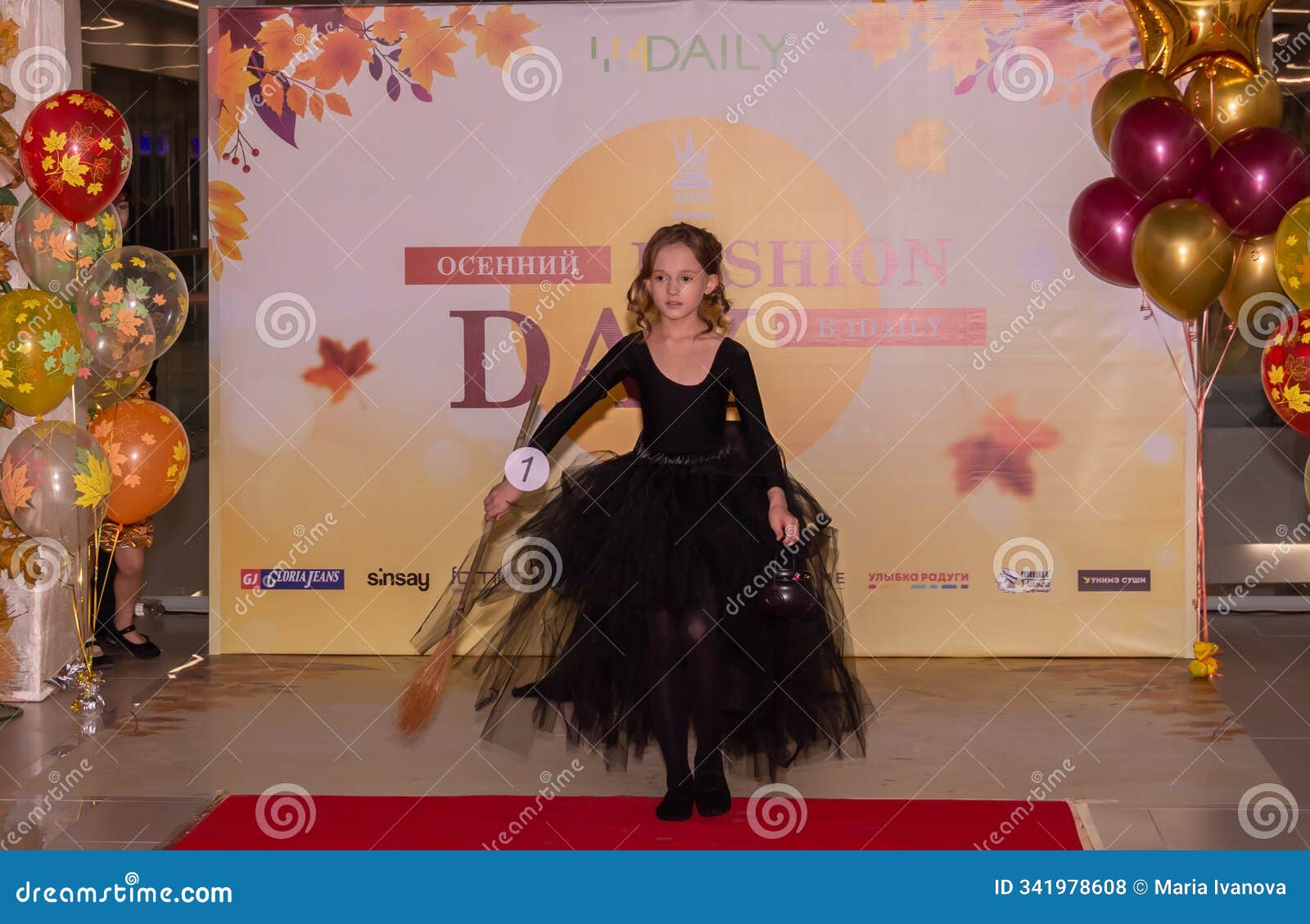 Russia, Moscow - 2023. Child Models Present Clothes by Different ...