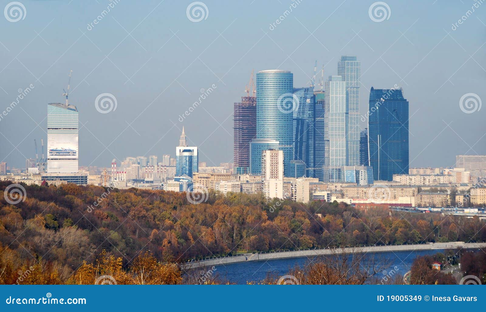 Russia. Moscow-city. a Kind from the Viewing Point Stock Image - Image ...