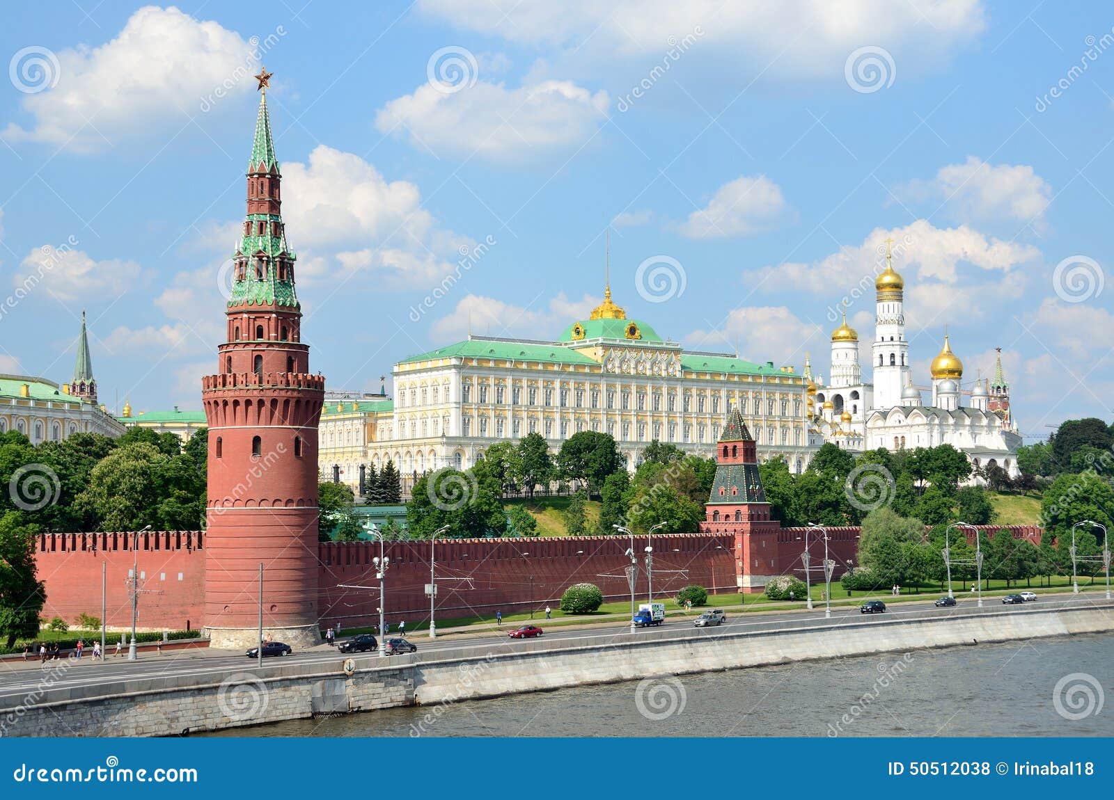 Russia, Moscow Kremlin in Summer Stock Photo - Image of capital, style ...