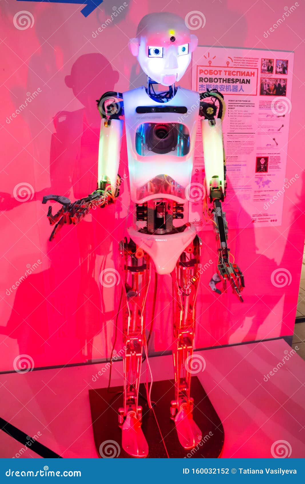 The Robot at the Exhibition on Robotics Editorial Photography - Image ...