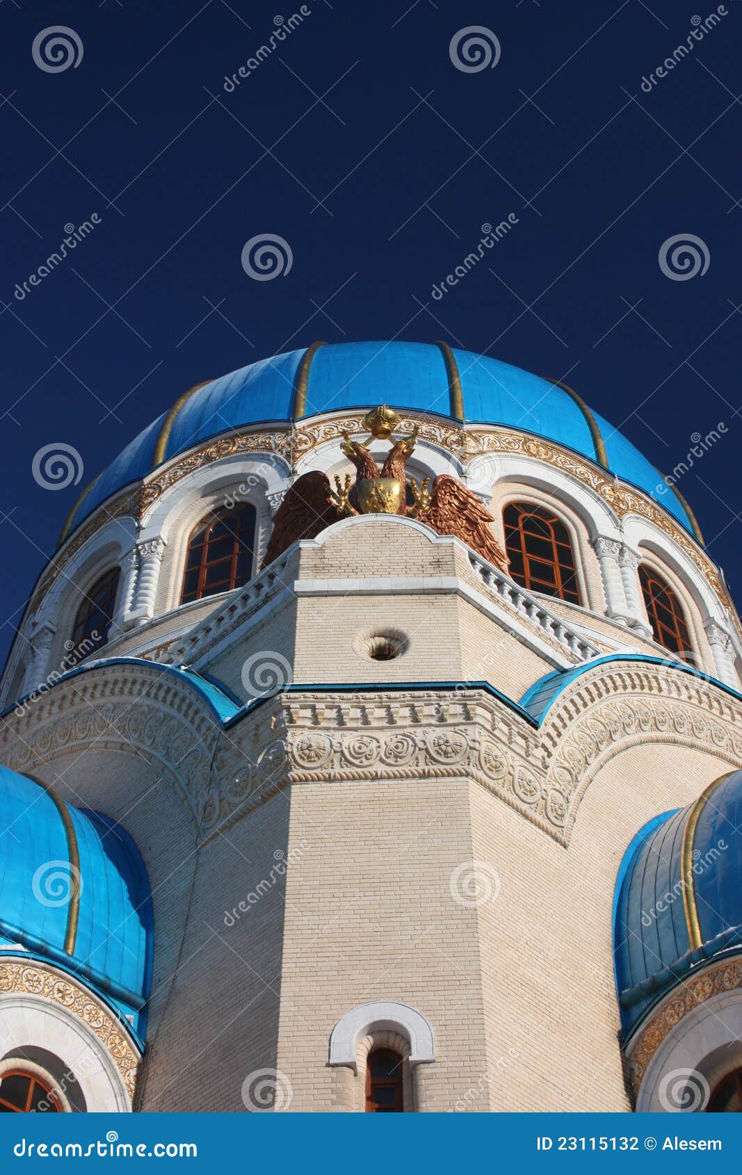 Russia, Moscow. Temple of the Holy Trinity Stock Photo - Image of blue ...