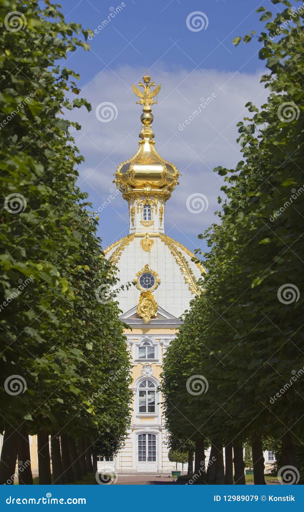 Russia, Petrodvorets- Peterhof Palace Stock Image - Image of saint ...