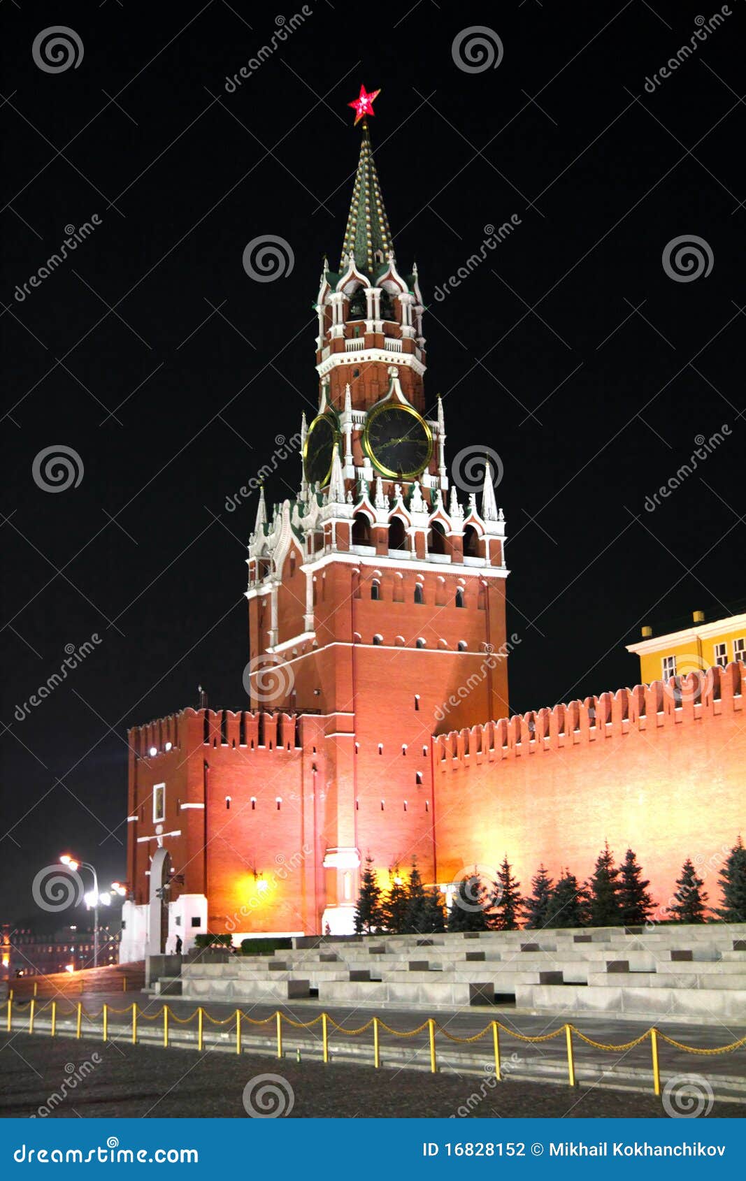 Russia Red square night stock photo. Image of famous - 16828152