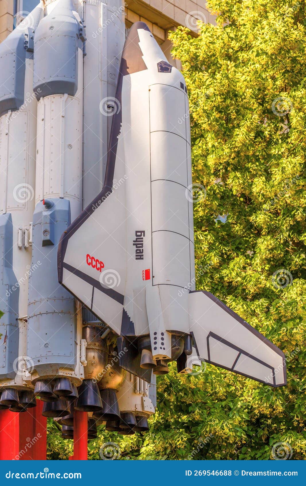 Model of the Space Shuttle "Buran". Editorial Stock Photo - Image of ...