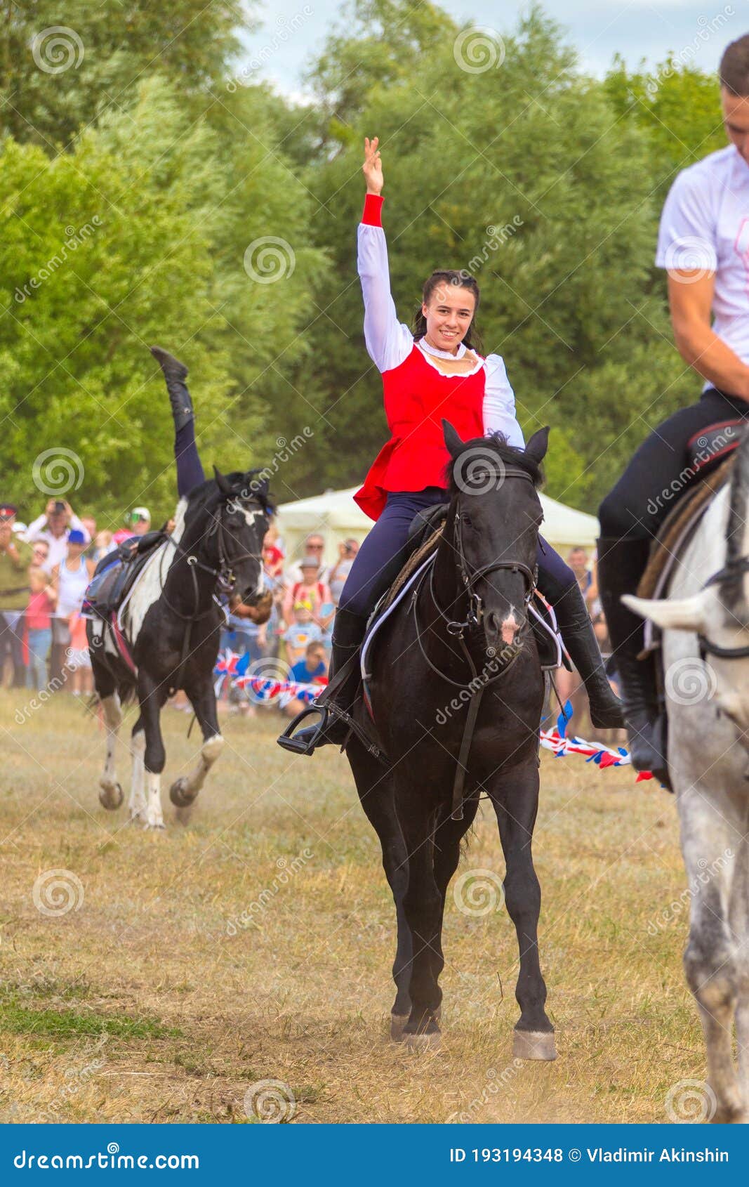 Cossacks Perform Tricks on a Galloping Horse Editorial Stock Photo ...