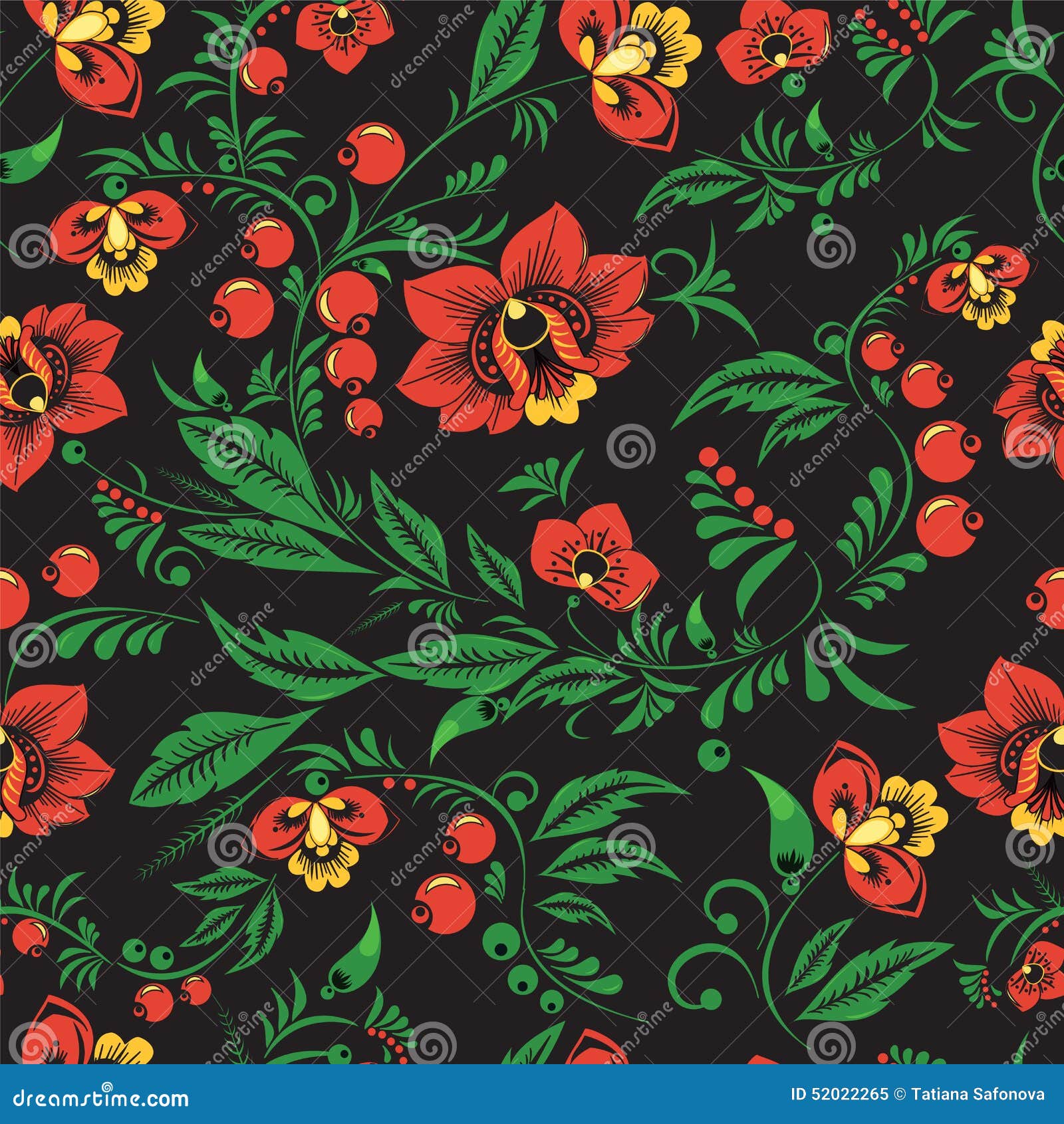 Russia Seamless Pattern- Illustration Stock Vector - Illustration of ...