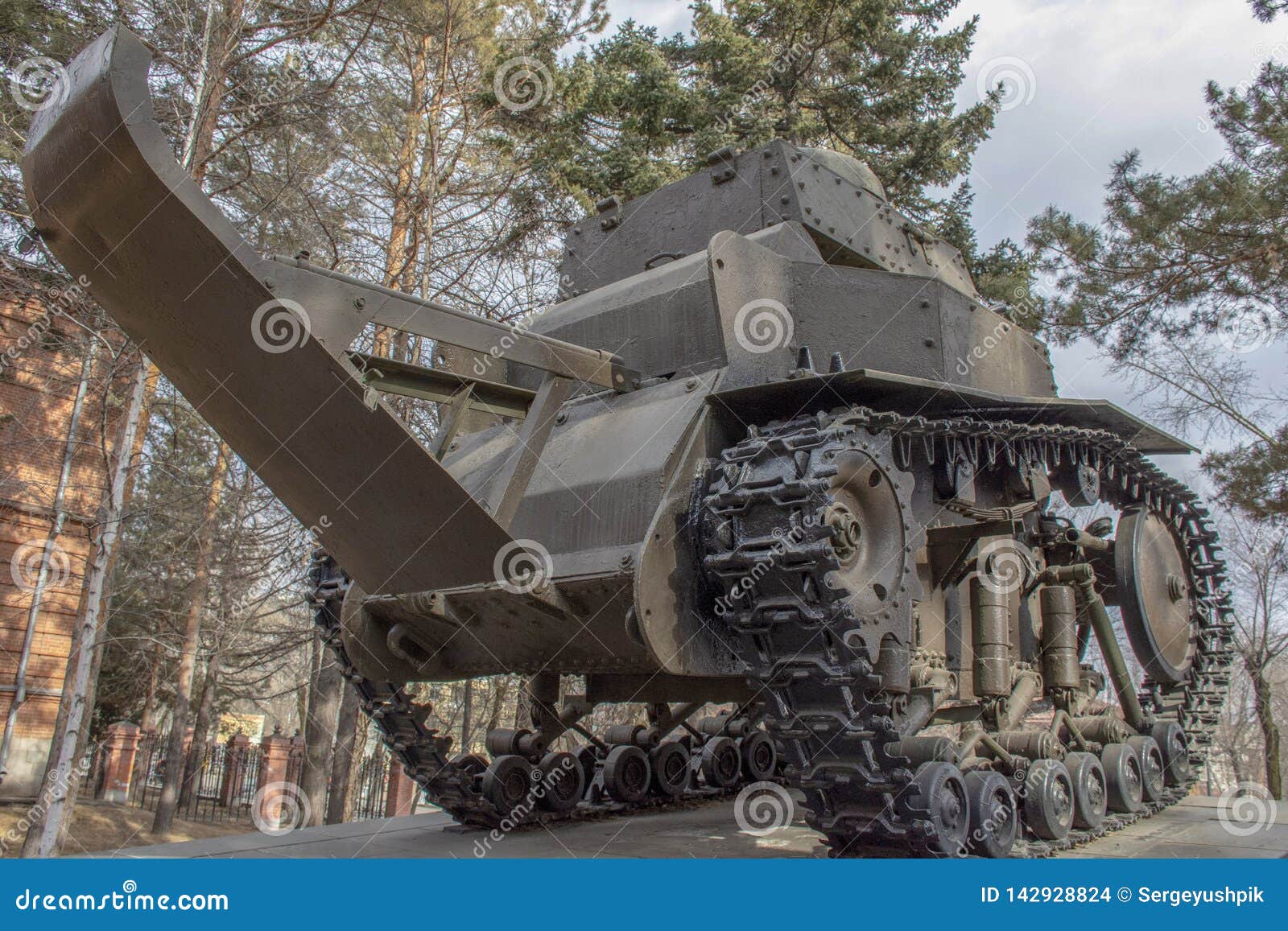 Russia. Soviet light tank stock photo. Image of tank - 142928824