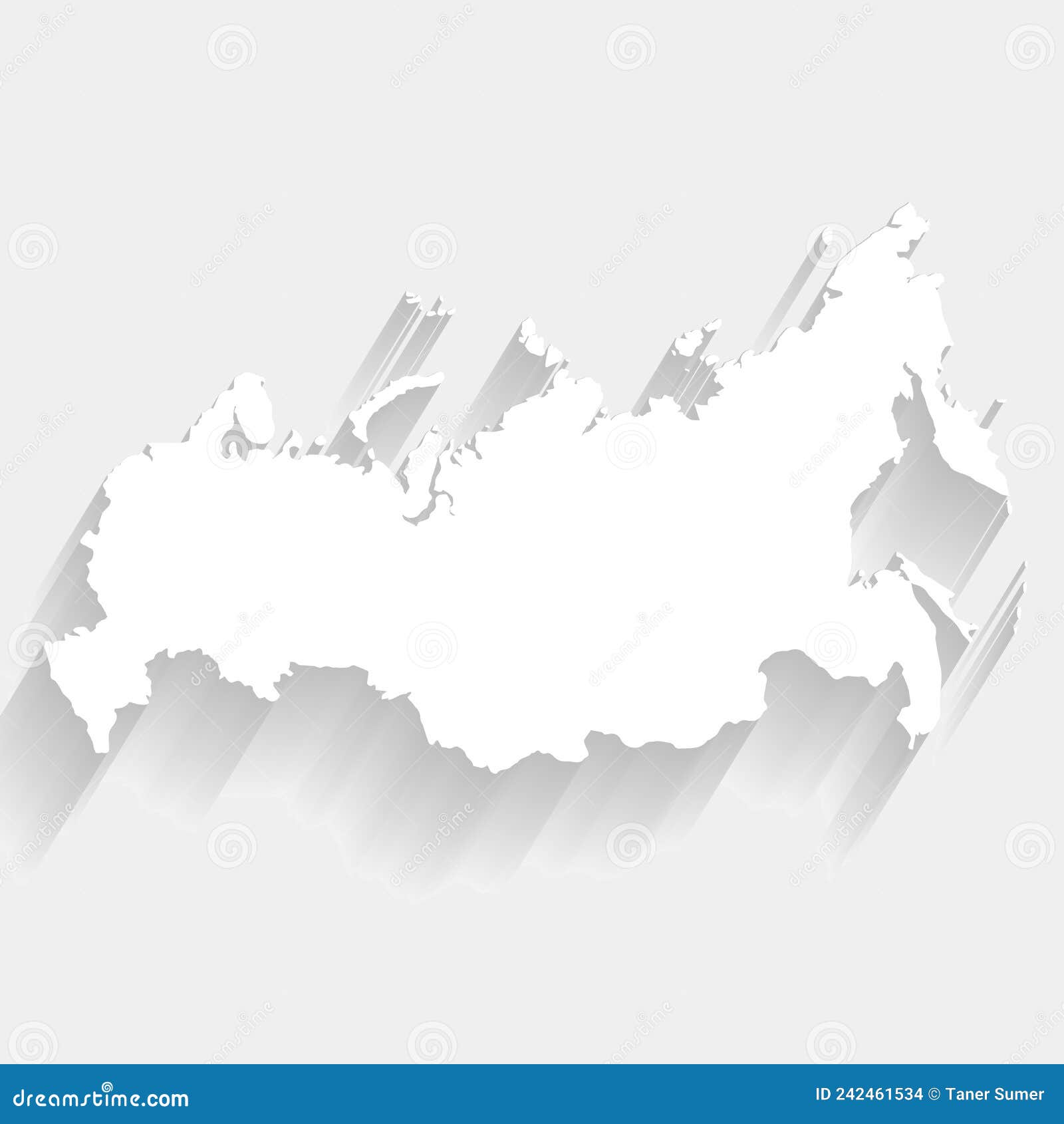 Russia Map With Gray Tone On Png Or Transparent Background,illustration ...
