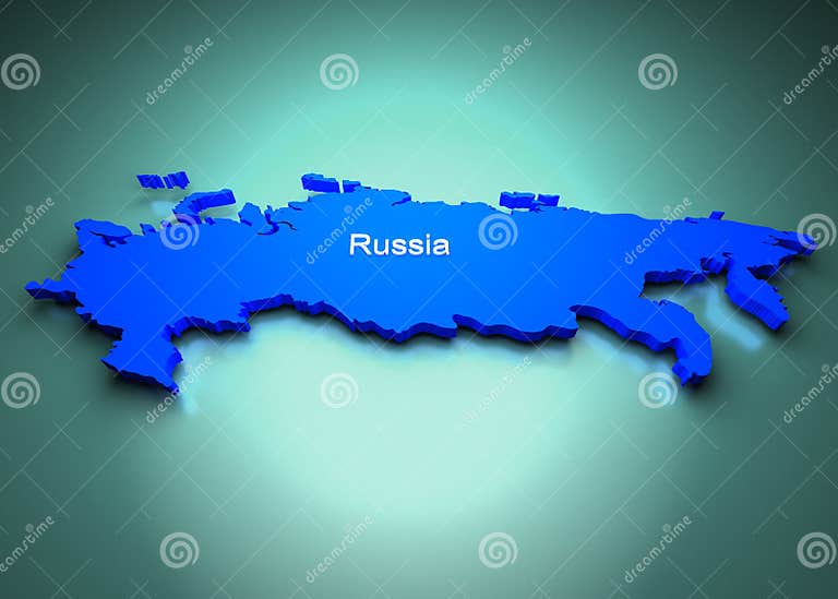 Russia of the World Map stock illustration. Illustration of english ...