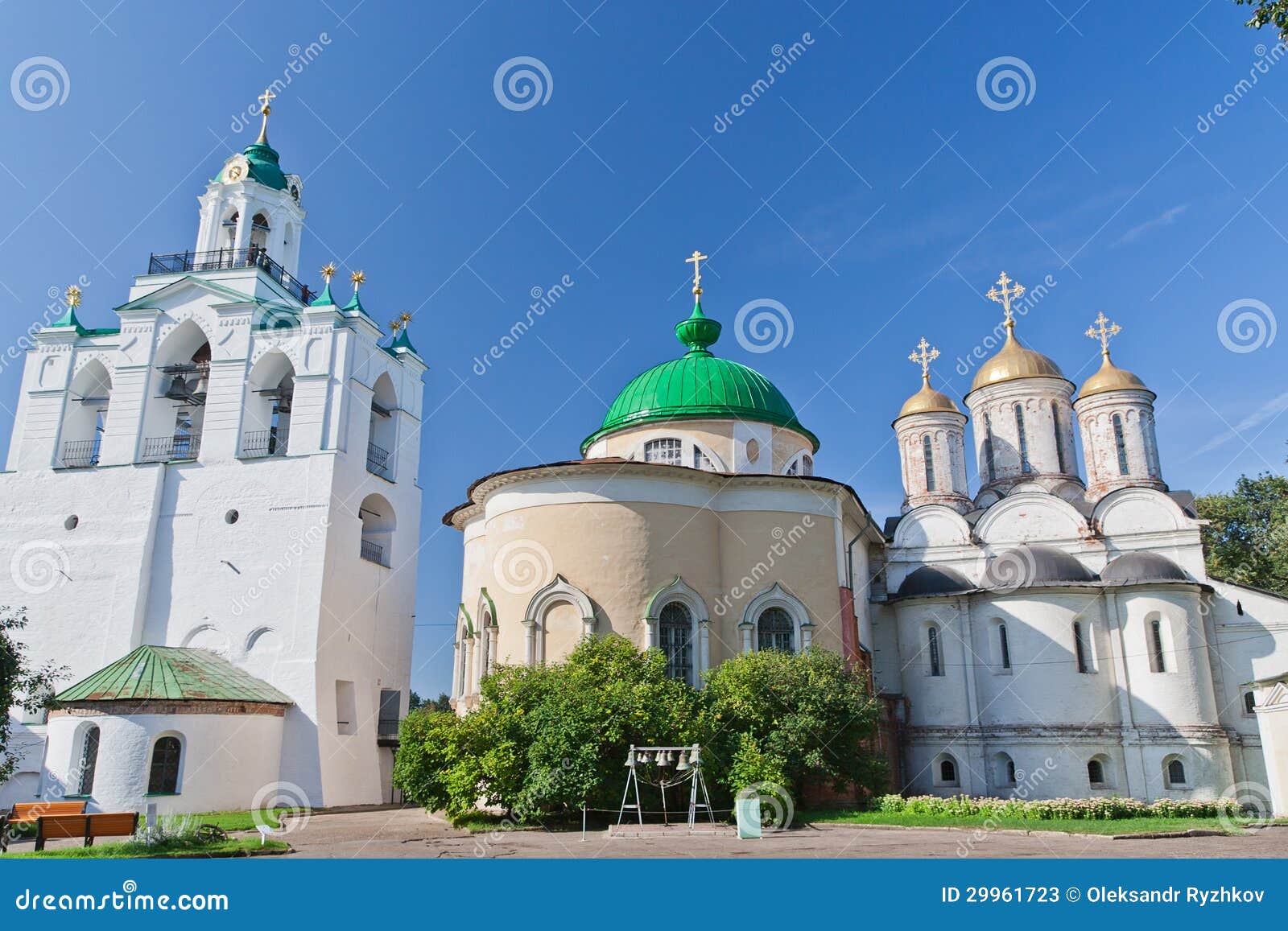 Russia, Yaroslavl. Cathedral in Monastery Stock Image - Image of church ...