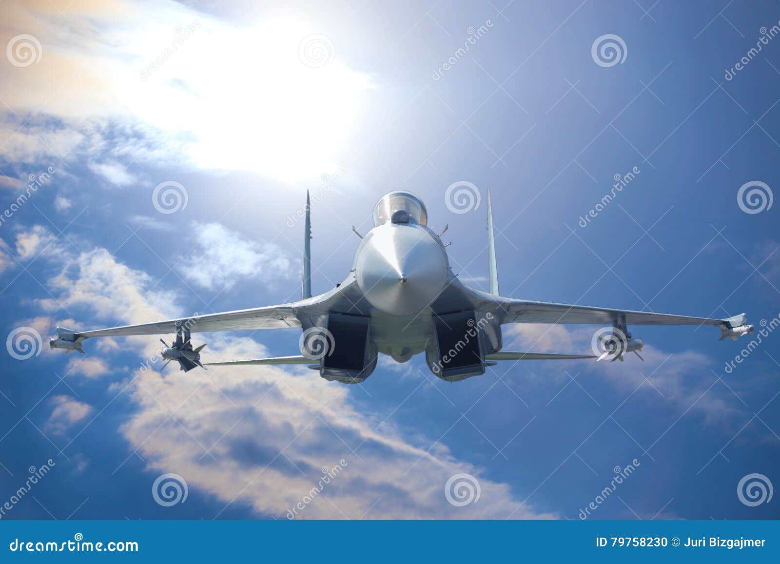 Russian Aircraft Flying in Sky Stock Photo - Image of airshow, armed ...