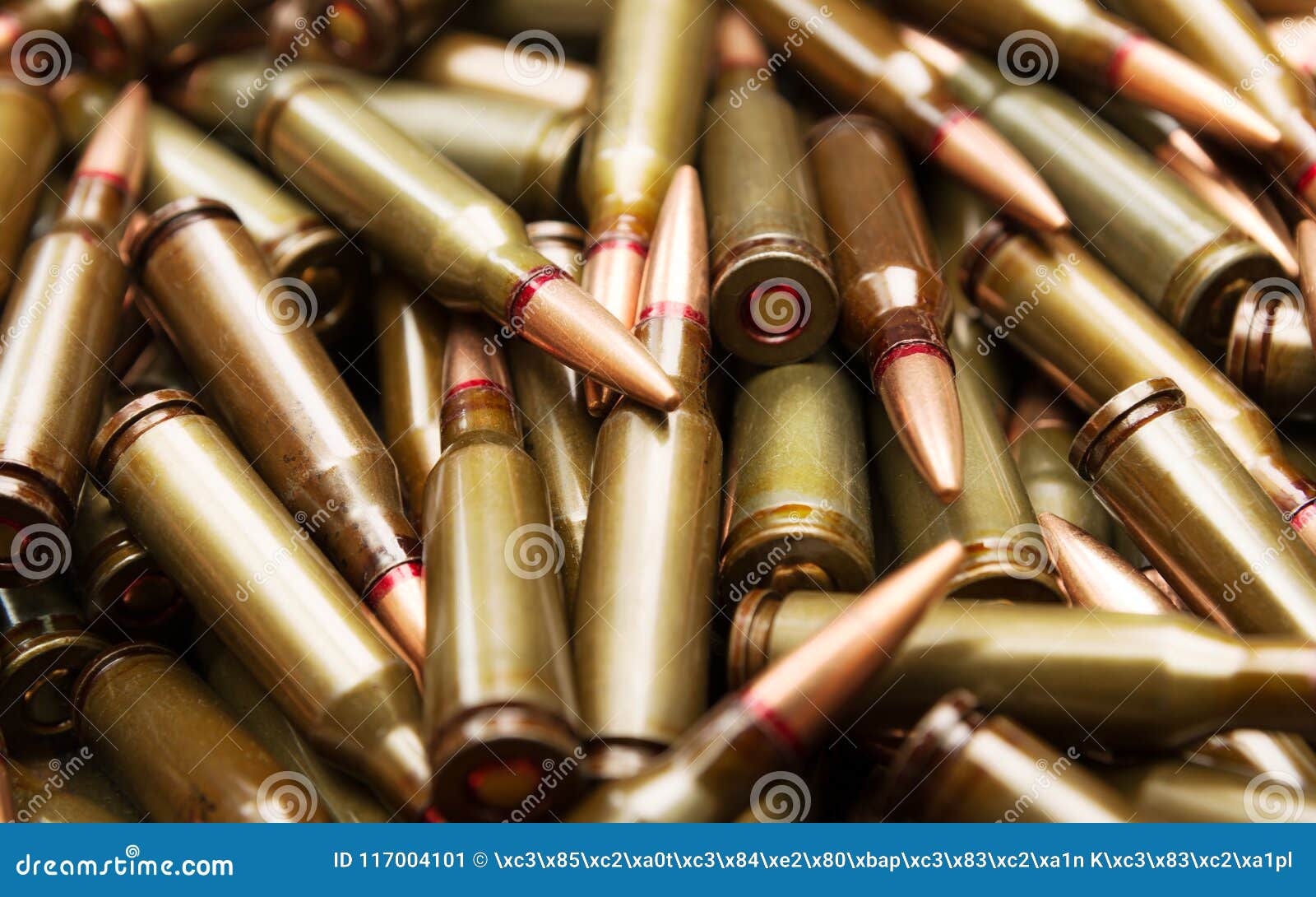 7.62x39 Steel Cased Bullets. Royalty-Free Stock Photo | CartoonDealer ...