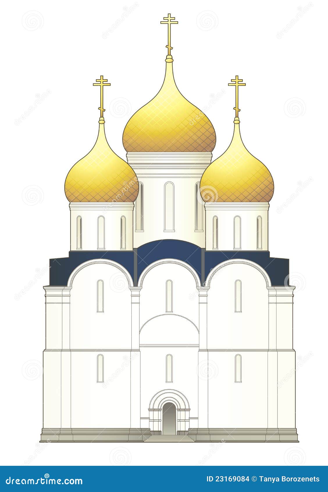 Russian ancient church stock vector. Illustration of church - 23169084