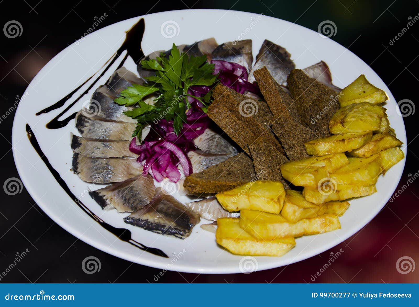 Russian Appetizer stock image. Image of plate, simple - 99700277