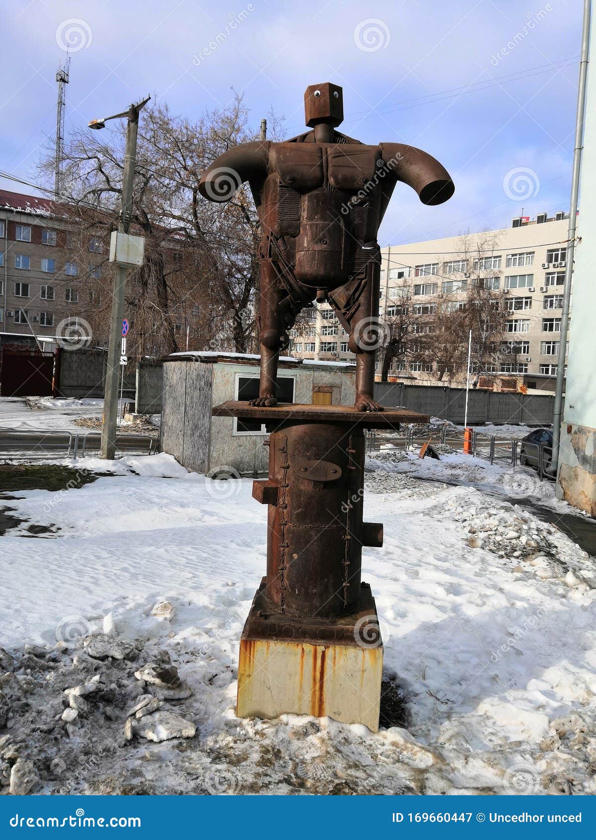 Russian Architecture Robots N Winter Editorial Photography - Image of ...