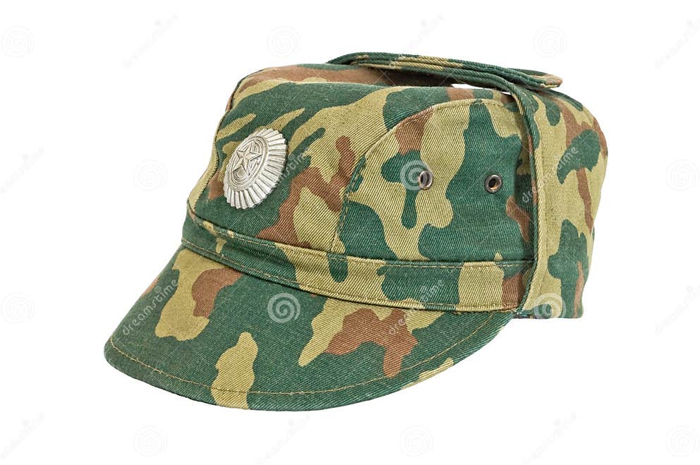Russian Army Cap stock photo. Image of army, white, object - 13378390