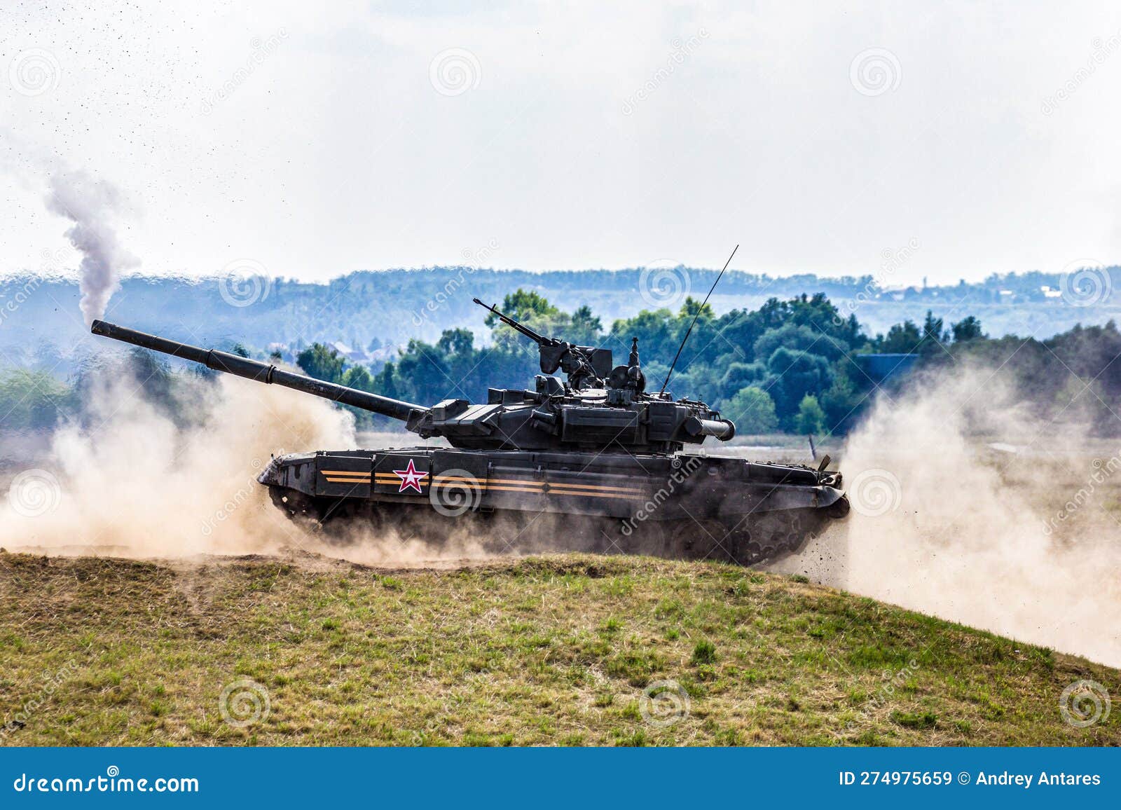 Russian Army T-72B3 Main Battle Tank at the Training Ground Stock Image ...