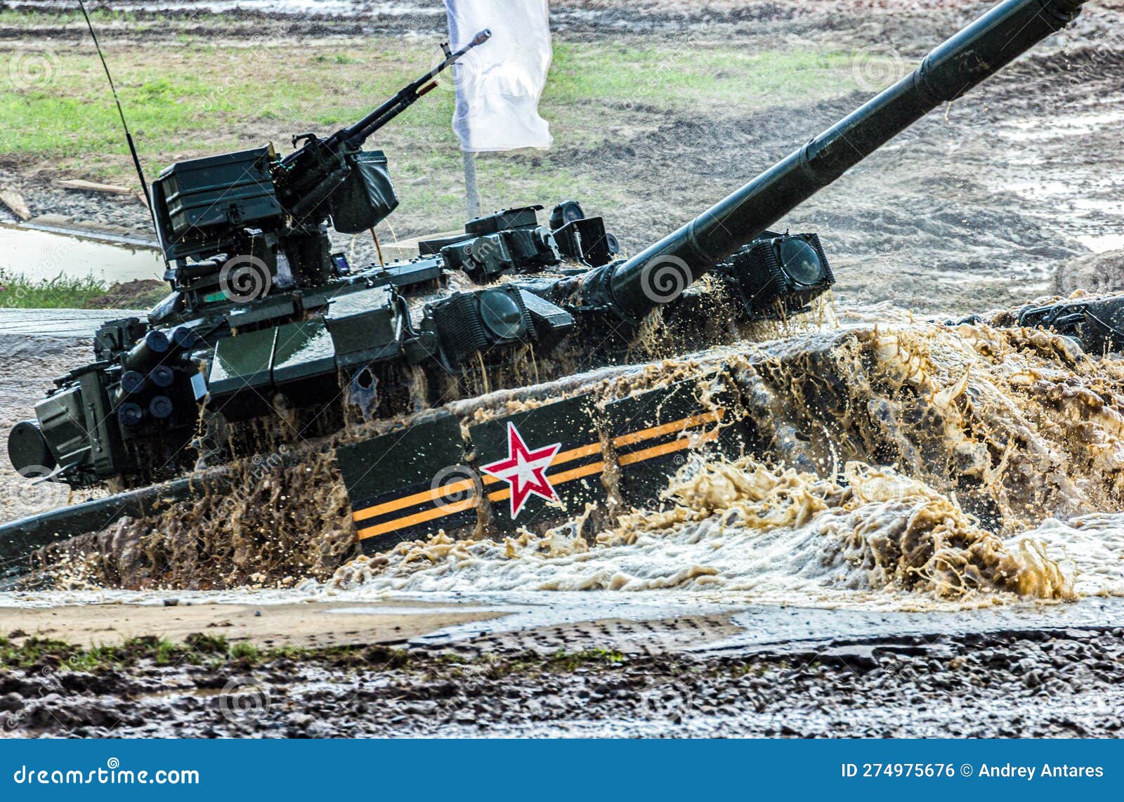 Russian Army T-72B3 Main Battle Tank at the Training Ground Stock Photo ...