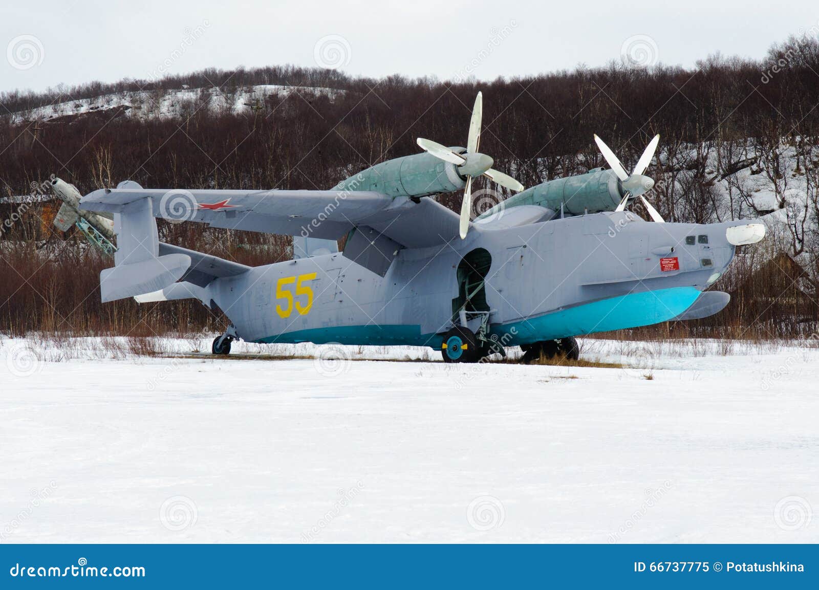 Russian ASW Amphibious Aircraft Be-12 Editorial Image - Image of ...